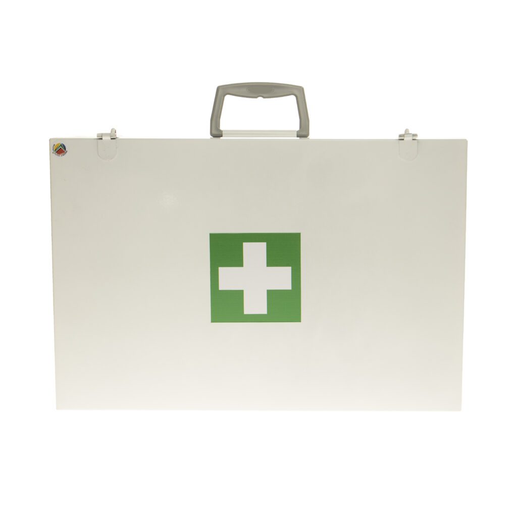 Regulation 7 First Aid Kit (5-50 Persons) in White Metal Box