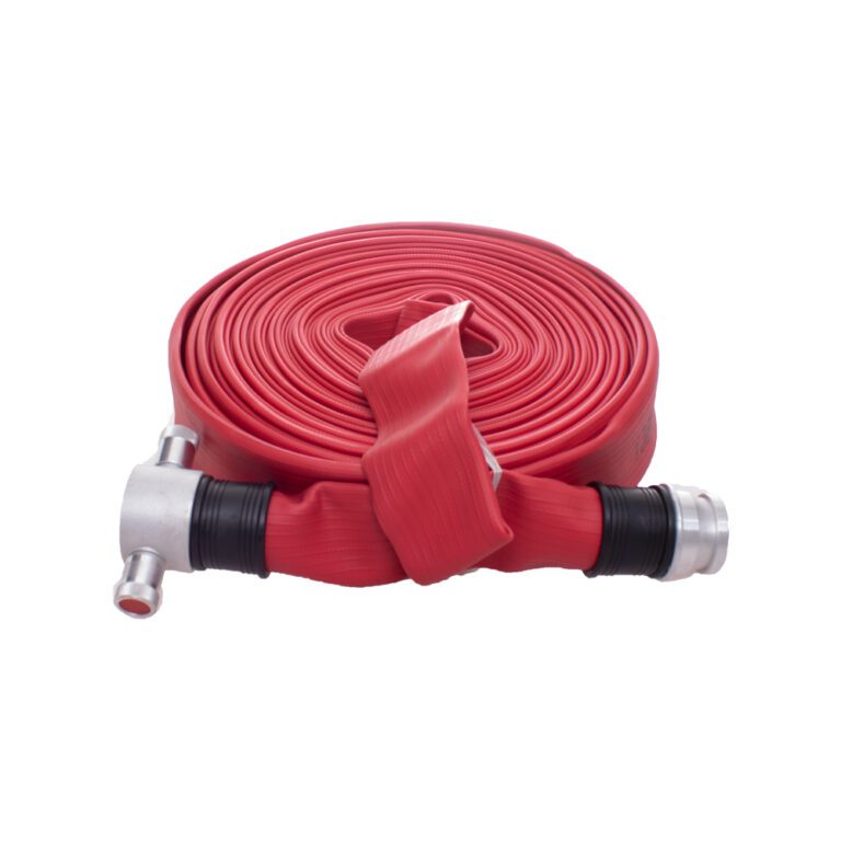 Layflat Hose 65mm x 30m c/w Couplings 13 Bar (Red) - Firstaider